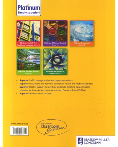 Platinum Mathematics Learner's Book Grade 12 - Dream Stationery